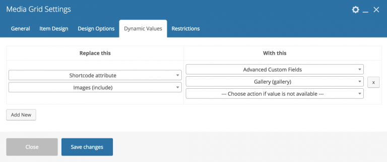 Displaying images from ACF Gallery field in VC Media Grid and Masonry ...